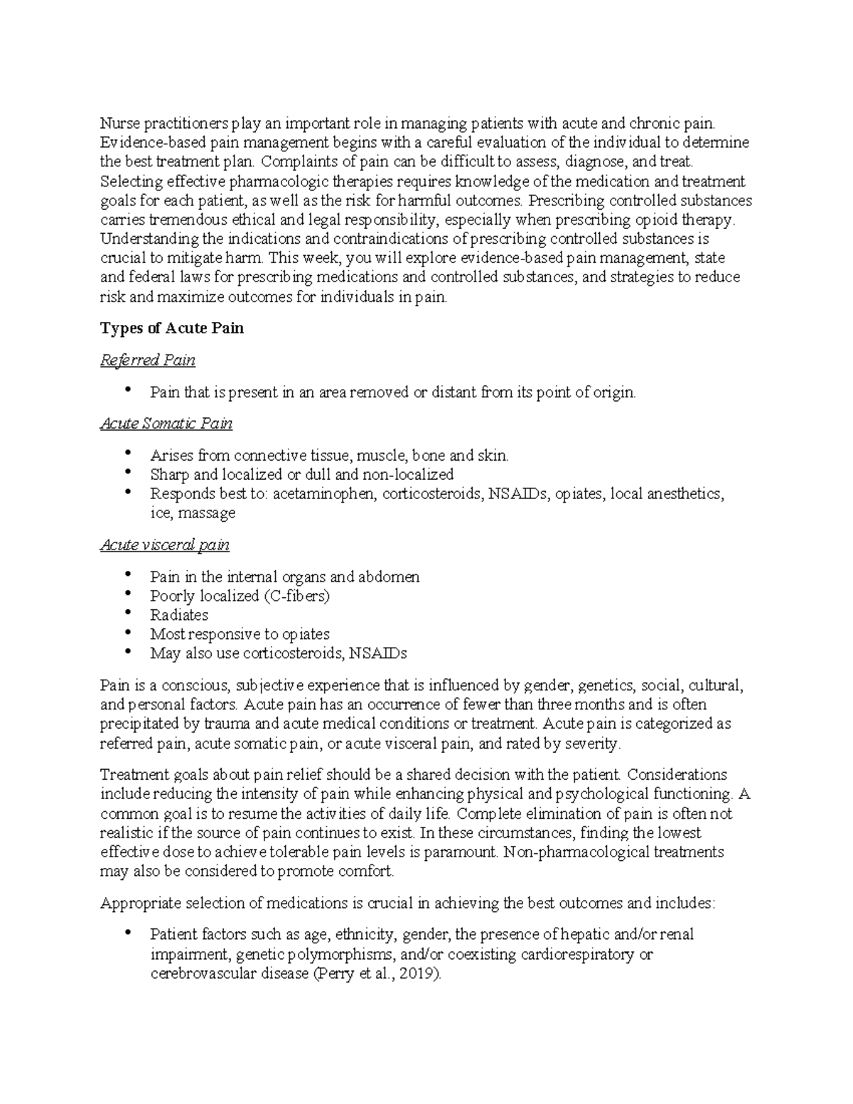 Module 2 Notes - Nurse practitioners play an important role in managing ...