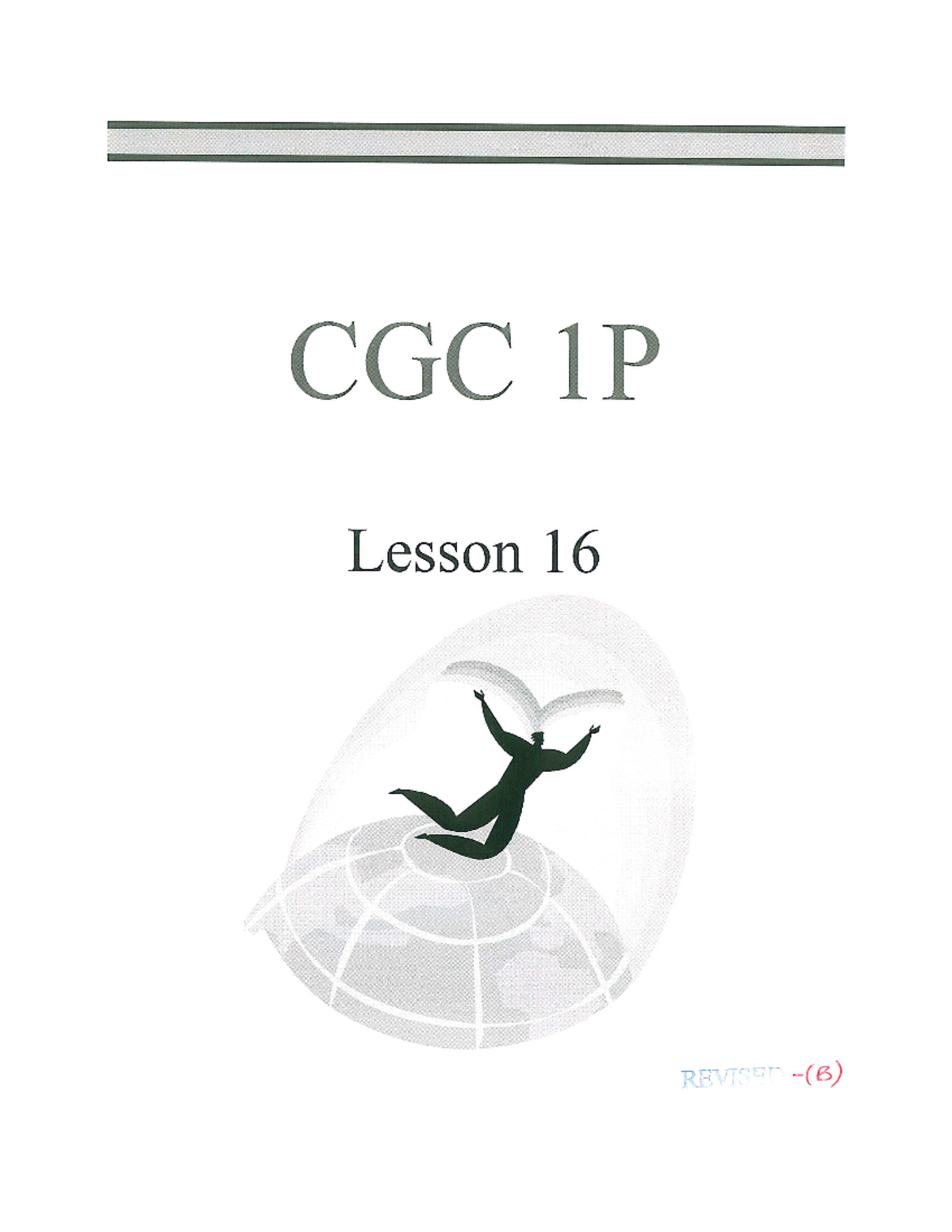 CGC1P Lessons 16 TO 20 Admin Center 1 - 102 - queensu - Studocu