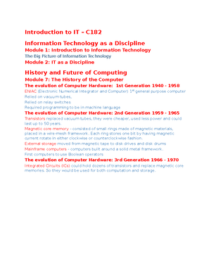 C182 Study Guide.docx - C182 Study Guide System Administrator: Most ...