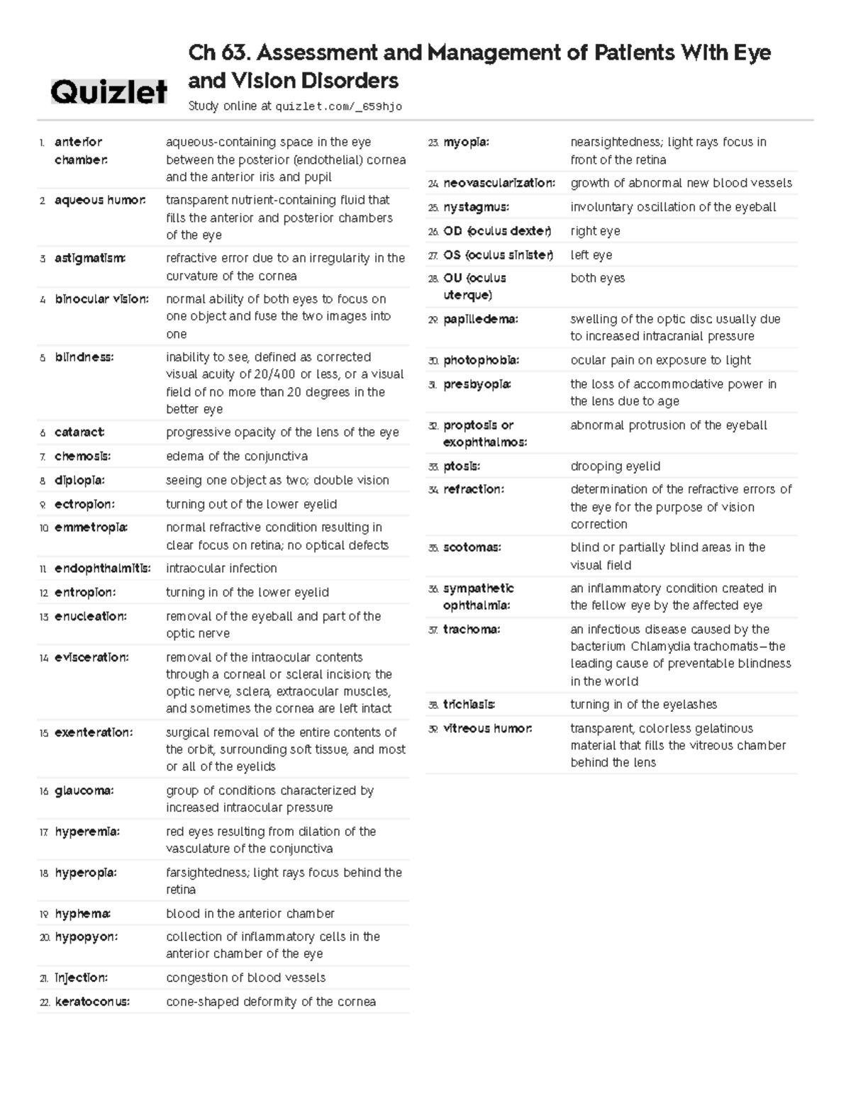 Ch 63. Assessment and Management of Patients With Eye and Vision ...