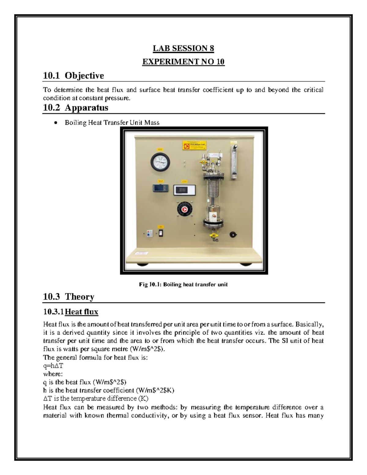 E 10 - Summary Mechanics of Materials - LAB SESSION 8 EXPERIMENT NO 10 10 Objective To determine ...