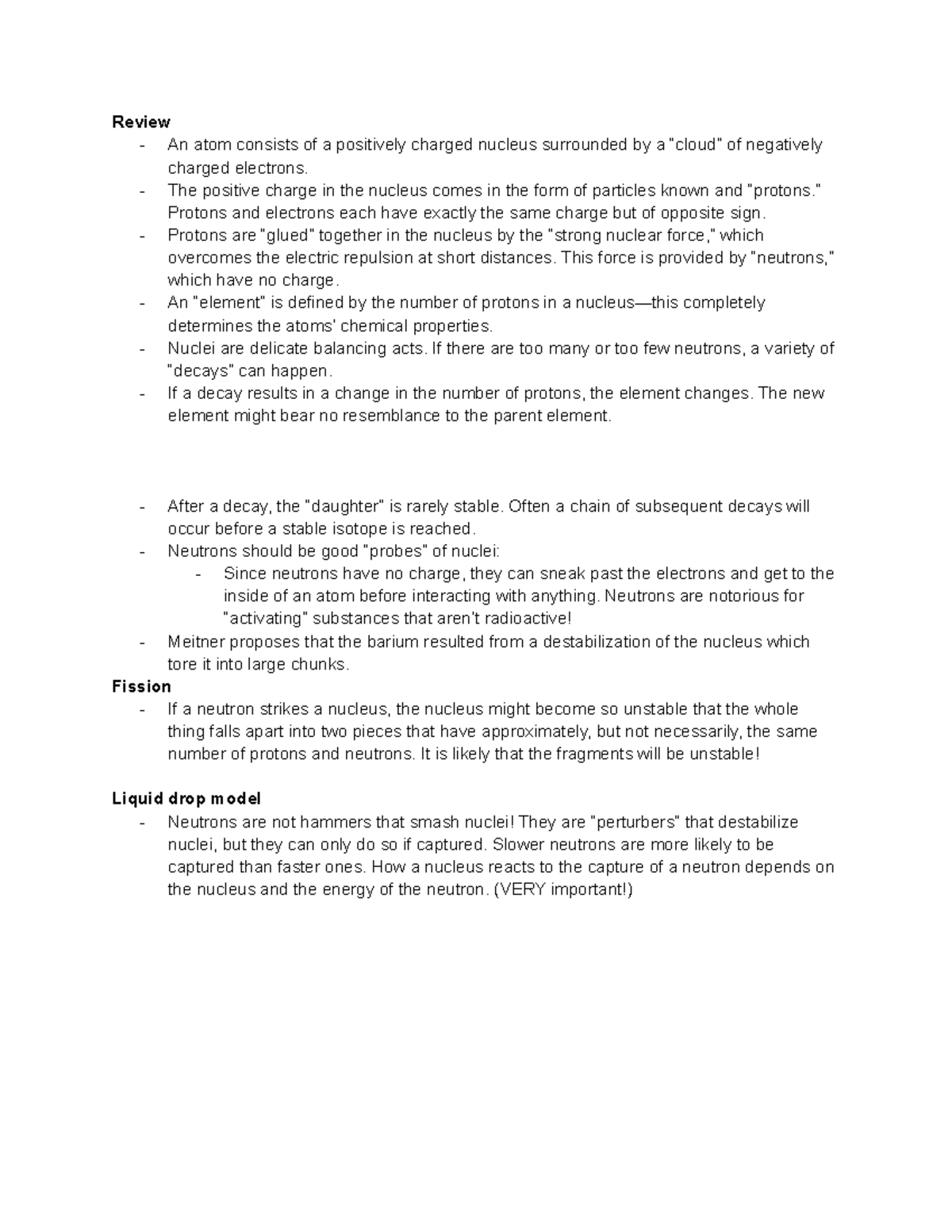 How do you break an atom - Review - An atom consists of a positively ...