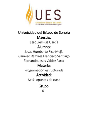 ACT6- Esquema sobre la estructura de un programa en Java - ALUMNO ...