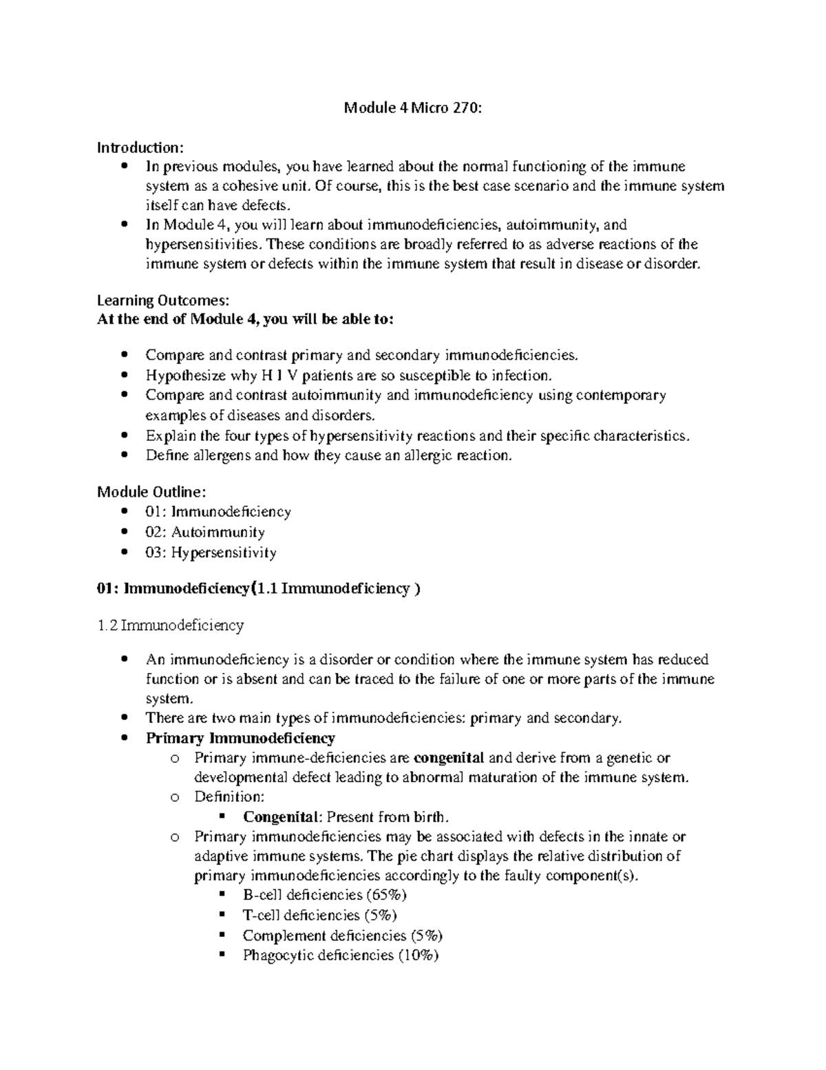 Module 4 Micro 270 - Lecture notes 4 - Module 4 Micro 270: Introduction ...