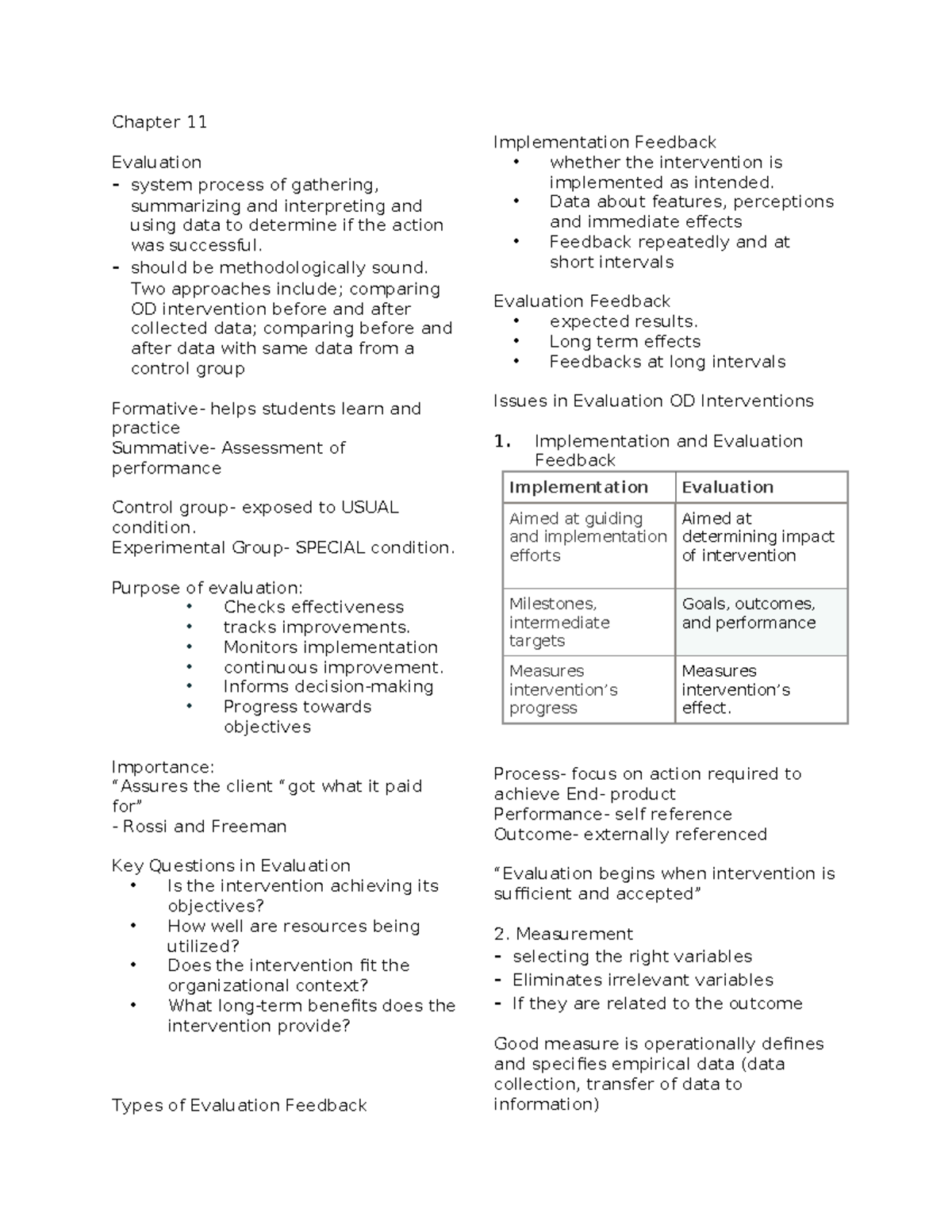 OD Reviewer - Reviwer - Chapter 11 Evaluation - system process of ...