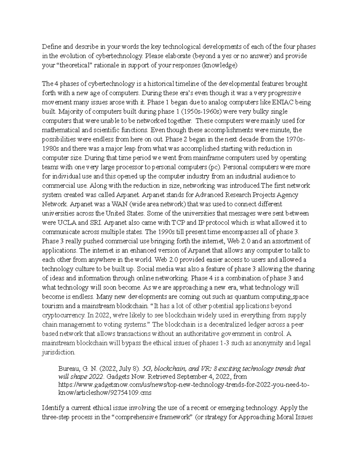 Joda AD Q1 - Assignments for GLB/Ethics - Define and describe in your ...