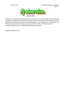 Questionnaire does a child learn through play - Faye Gibbons Child ...