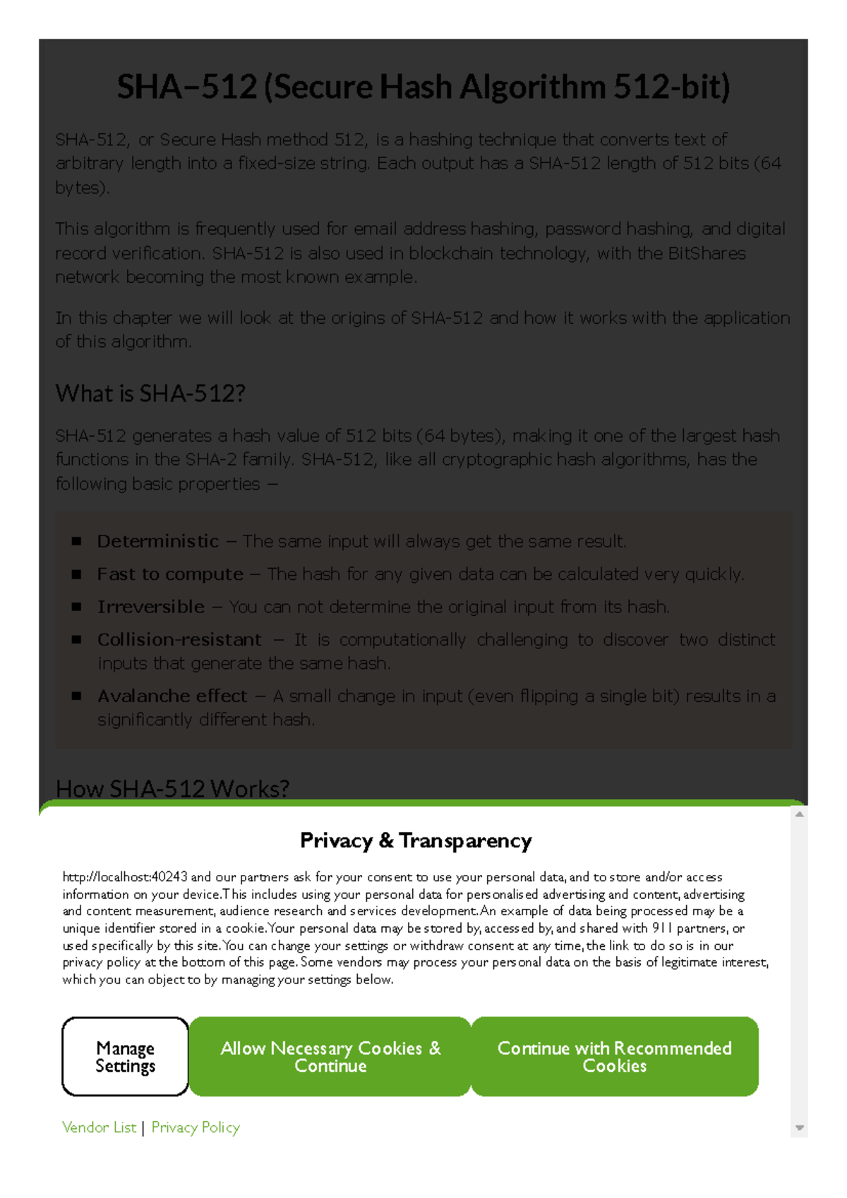 Pdf24 converted - cns concepts - SHA−512 (Secure Hash Algorithm 512-bit) SHA-512, or Secure Hash ...