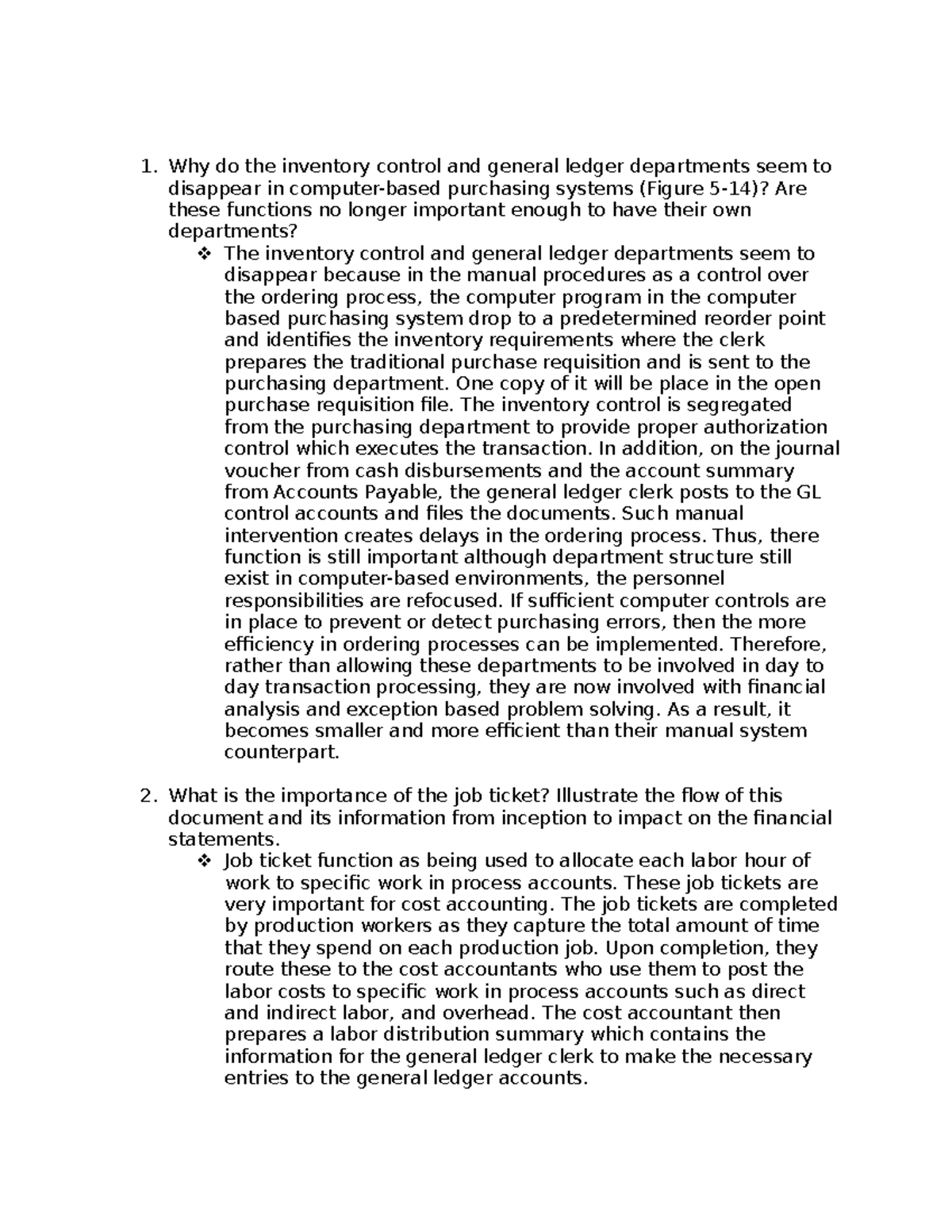 Essay 11 Why Do The Inventory Control And General Ledger Departments essay-11-why-do-the-inventory-control-and-general-ledger-departments