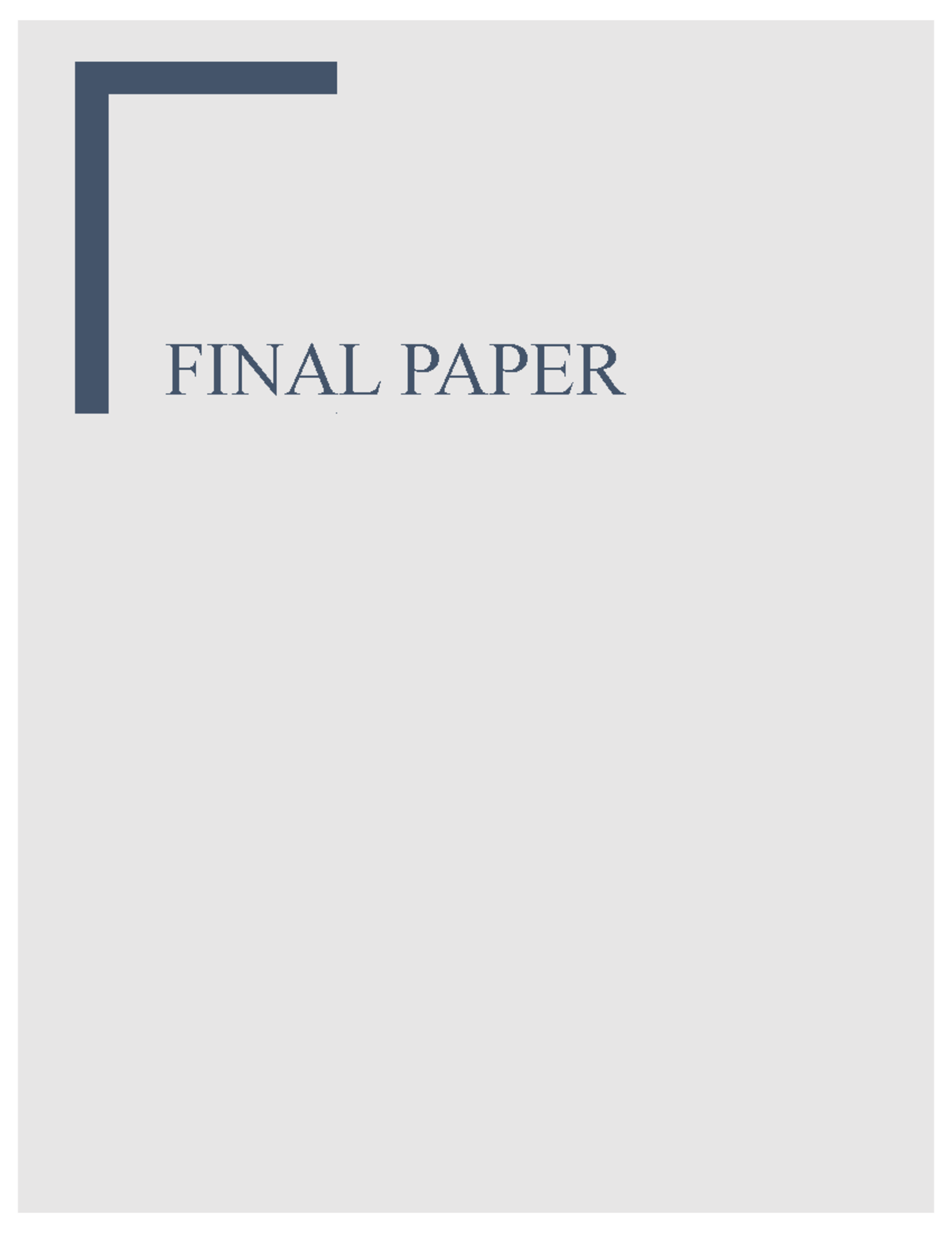 Final paper phi 2 - notes - FINAL PAPER Table of Contents - Studocu