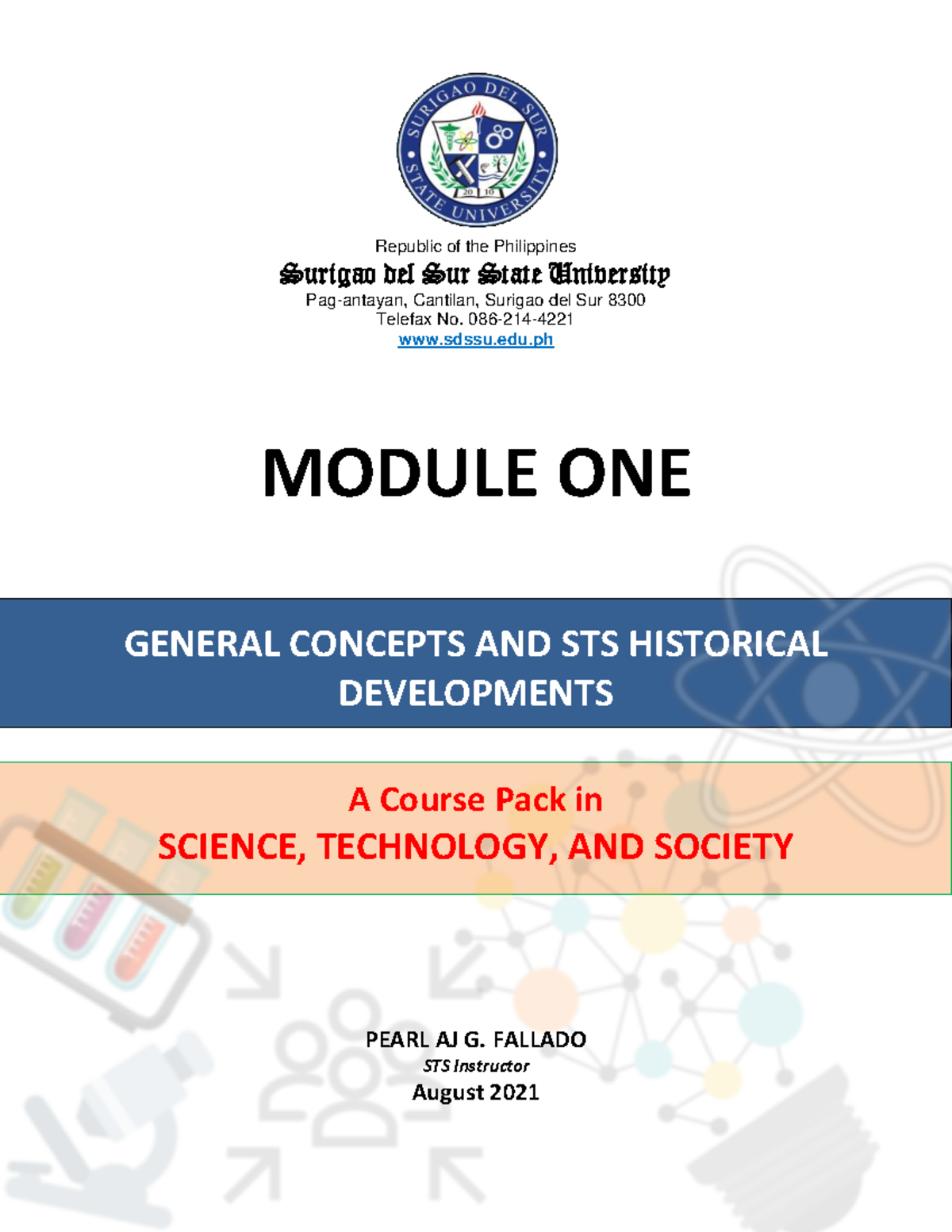 GE- STS - Module 1 2021 - Biology - Studocu
