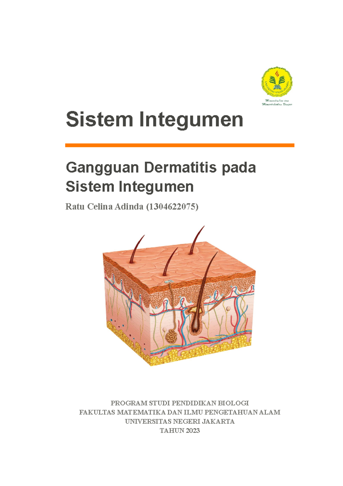 Modul SPH Sistem Integumen - Sistem Integumen Gangguan Dermatitis pada ...
