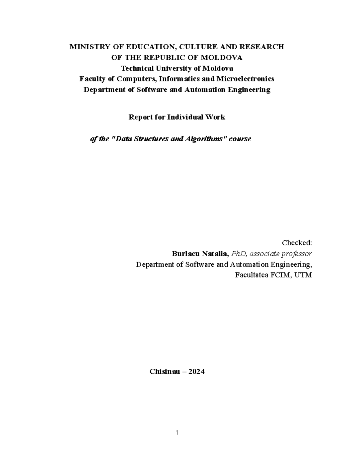 SDA Raport - MINISTRY OF EDUCATION, CULTURE AND RESEARCH OF THE ...