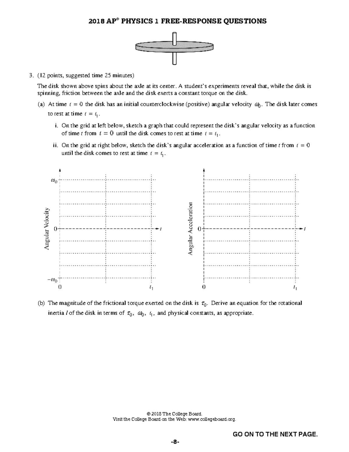 2018 AP1 FRQ #3 - frq - 3. (12 points, suggested time 25 minutes) The ...
