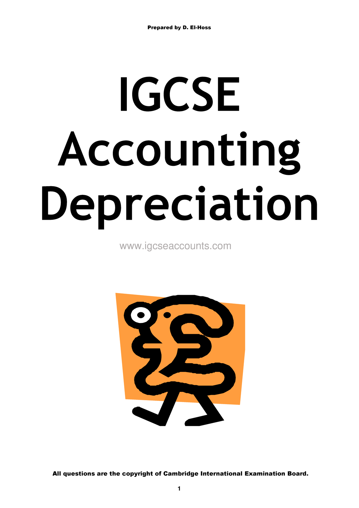 Igcse accounting depreciation questions answers - igcseaccounts ...