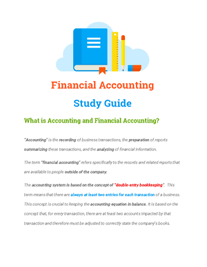 Module 1 - Financial Accounting Reports Periodic financial statements ...