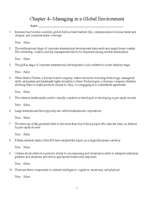 Organization Theory, Design and Change - Chapter 2 Test Bank ...