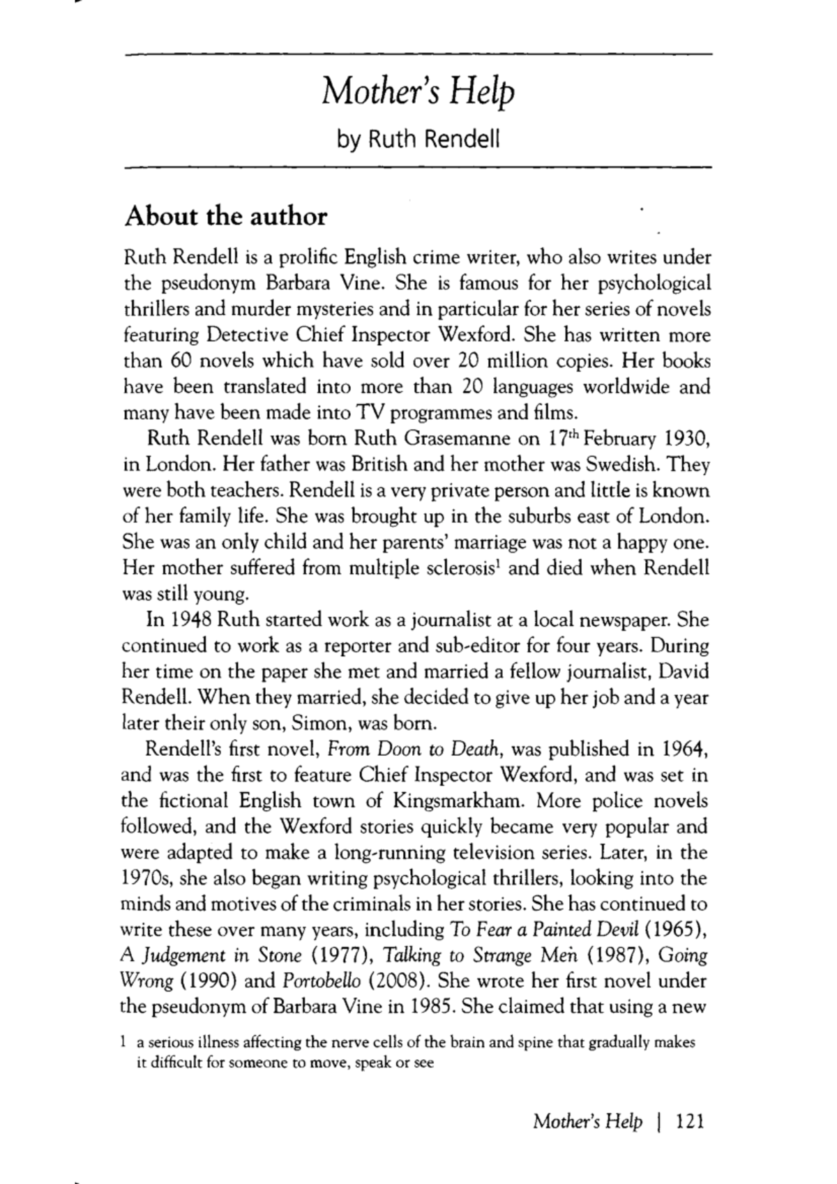 Mother's Help (11-24) - Full text of the story - M other s Help by Ruth ...