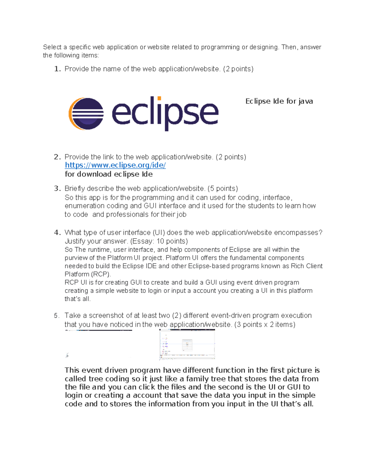 TP midterm HCI Gallato - Select a specific web application or website related to programming or ...