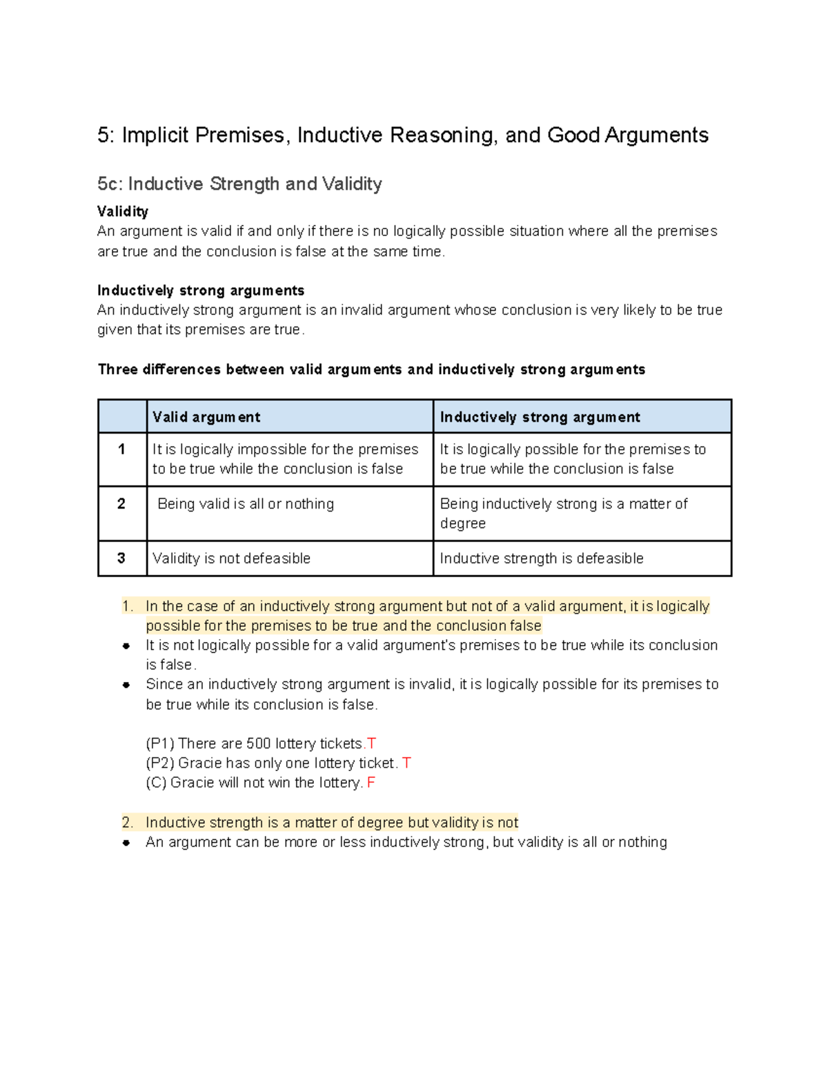 5.3 Philo 1230B - 5: Implicit Premises, Inductive Reasoning, and Good Arguments 5c: Inductive ...