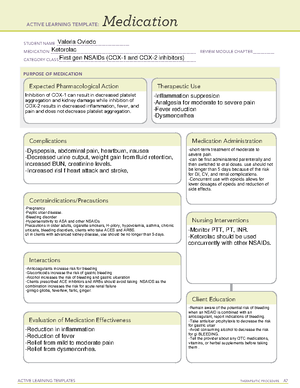 Medication Digoxin - ACTIVE LEARNING TEMPLATES TherapeuTic procedure A ...