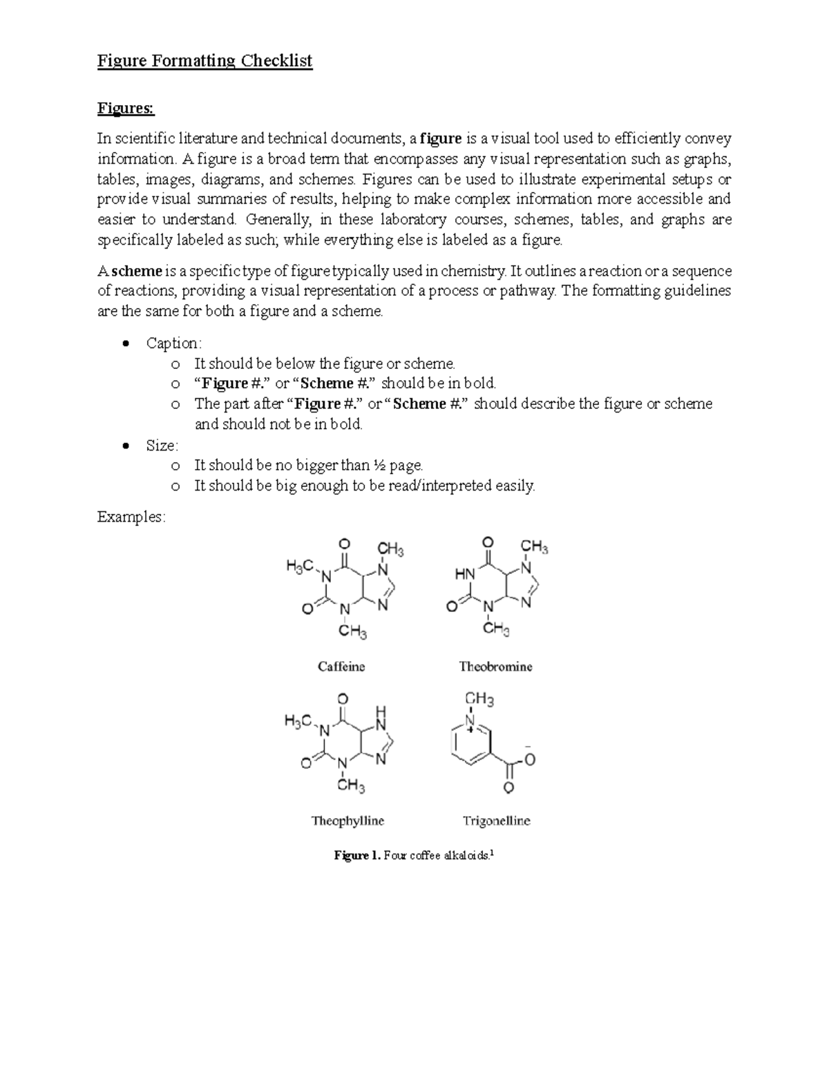 Graphics Formatting Checklist - Figures: In scientific literature and ...