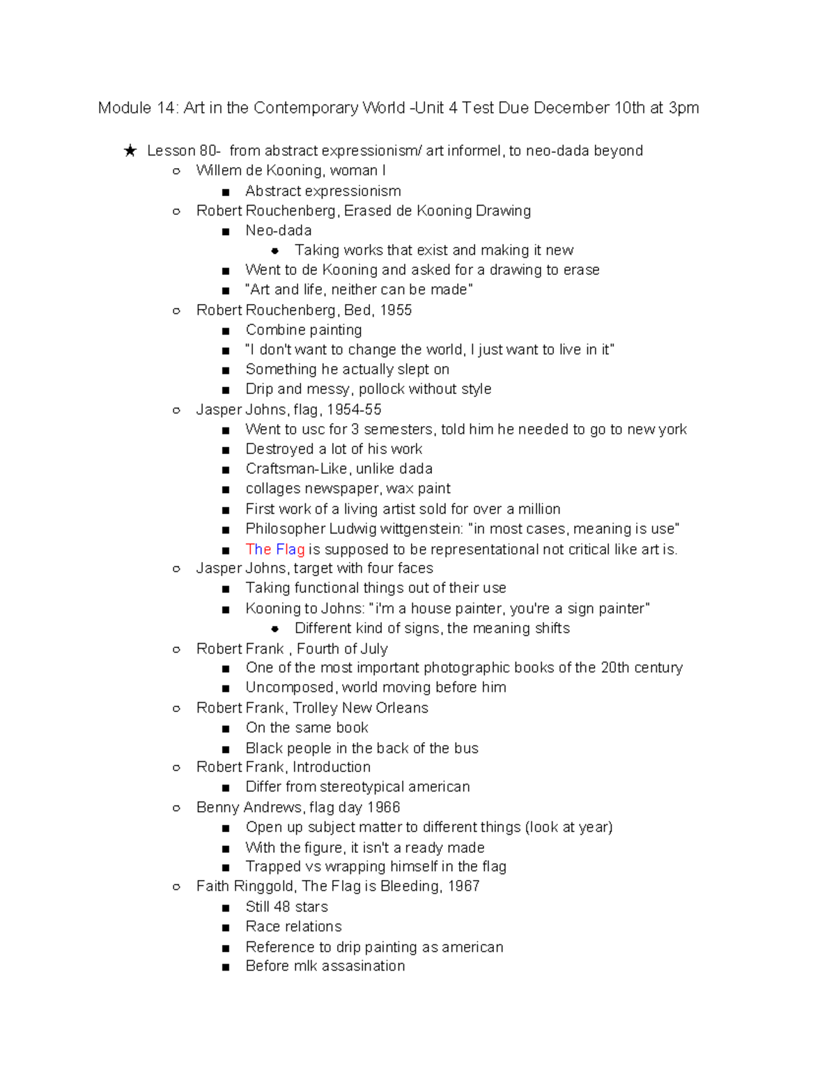 ARTH 106 Module 14 pt 1 Lesson 80-83 - Module 14: Art in the ...