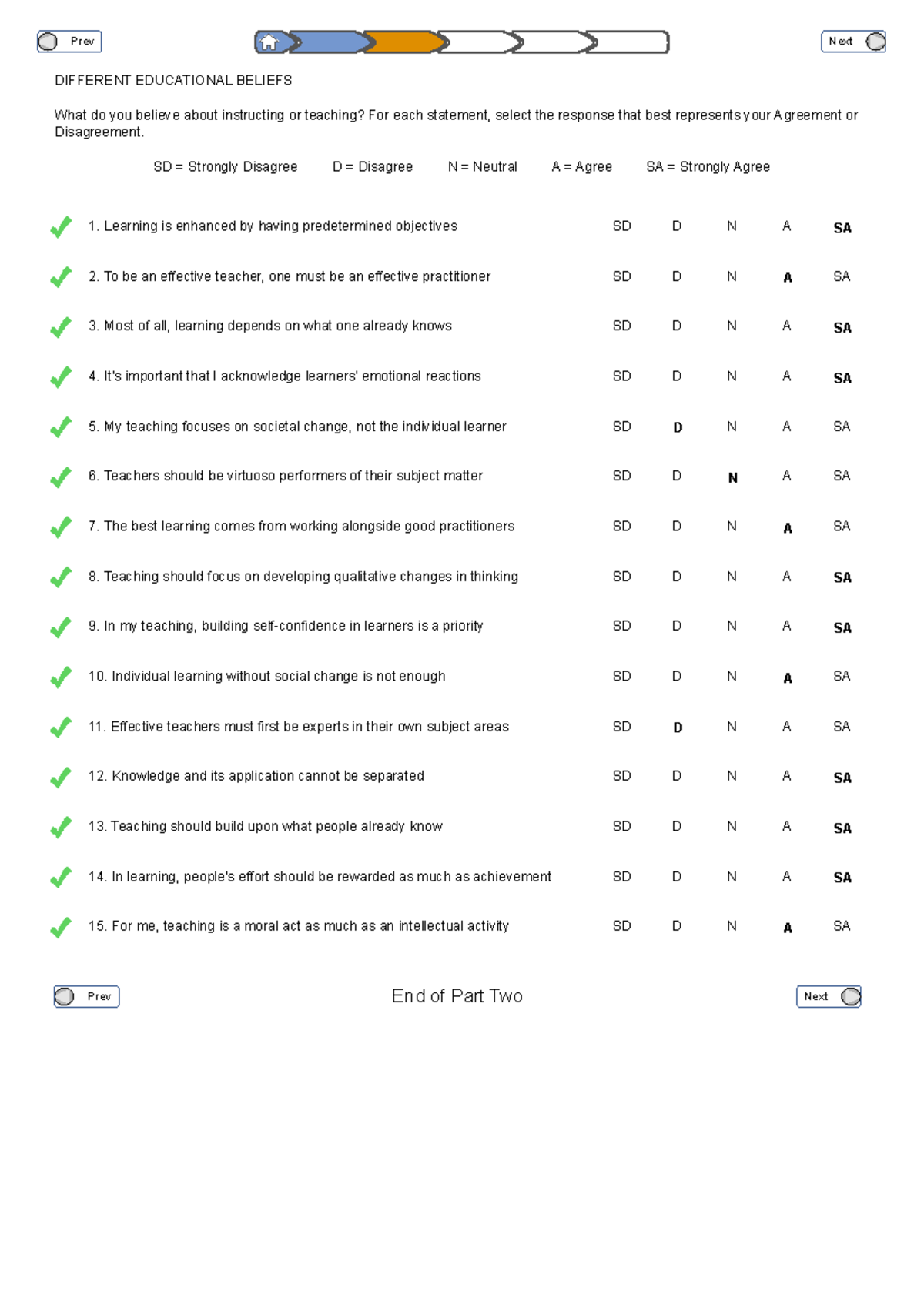 Teaching Perspectives Inventory 01 - Prev Next DIFFERENT EDUCATIONAL ...
