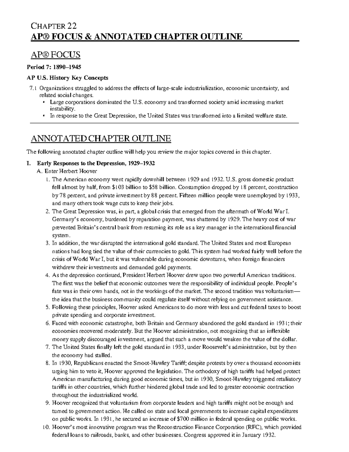 Chapter 22 chapter outline - CHAPTER 22 AP® FOCUS & ANNOTATED CHAPTER ...