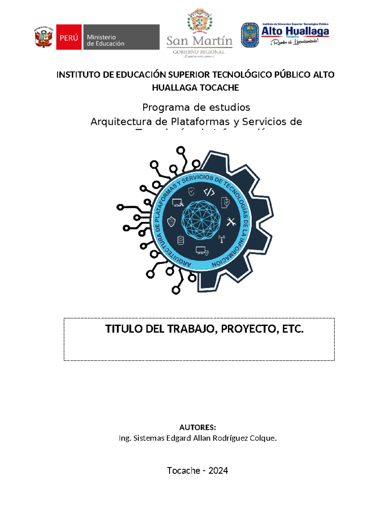 Caratula- Apsti - DEMO - Gestión web - INSTITUTO DE EDUCACIÓN SUPERIOR ...