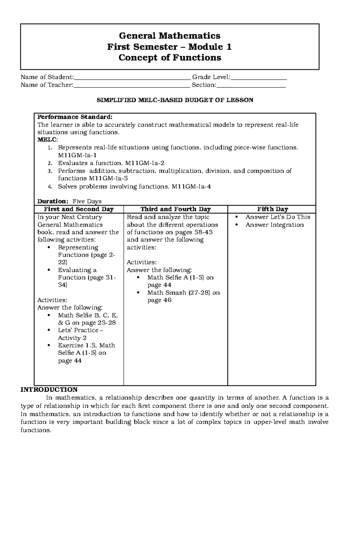 Gen Math 11-1-1 123 - Personal Development - Studocu