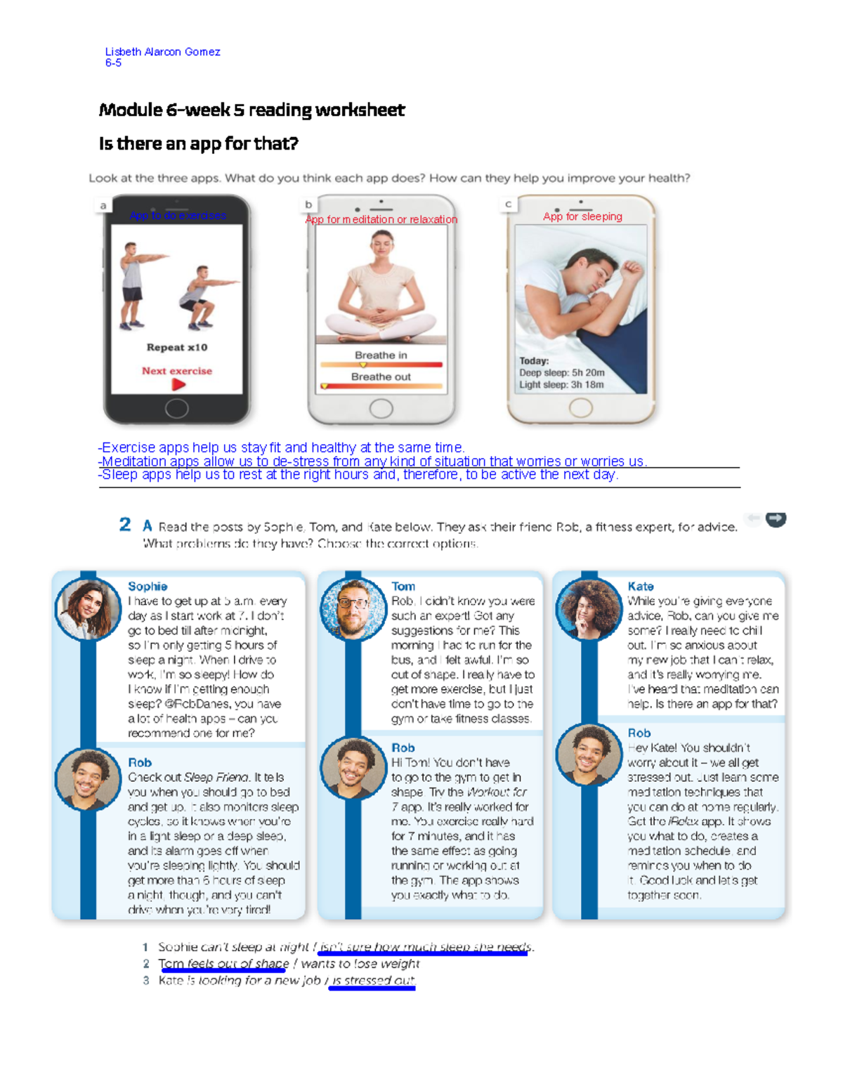 Module 6 Week 5 Reading worksheet - Module 6 - week 5 reading worksheet ...