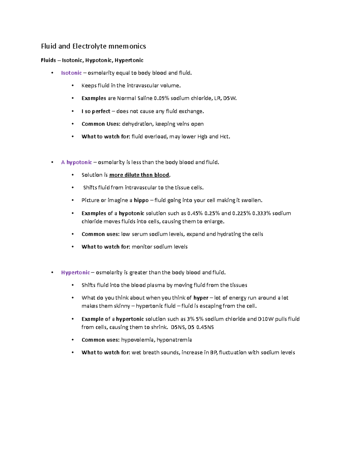 hgjn vjoijuhygfcvbnmk,l.kjuhygf - Fluid and Electrolyte mnemonics ...