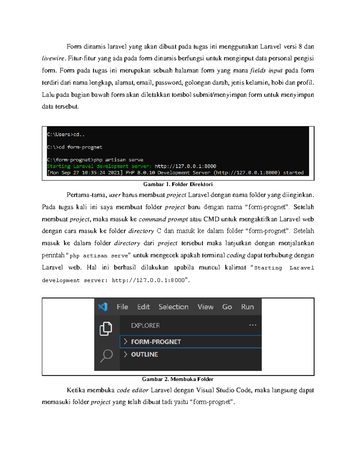 Tugas Pemrograman Internet - Form dinamis laravel yang akan dibuat pada tugas ini menggunakan ...