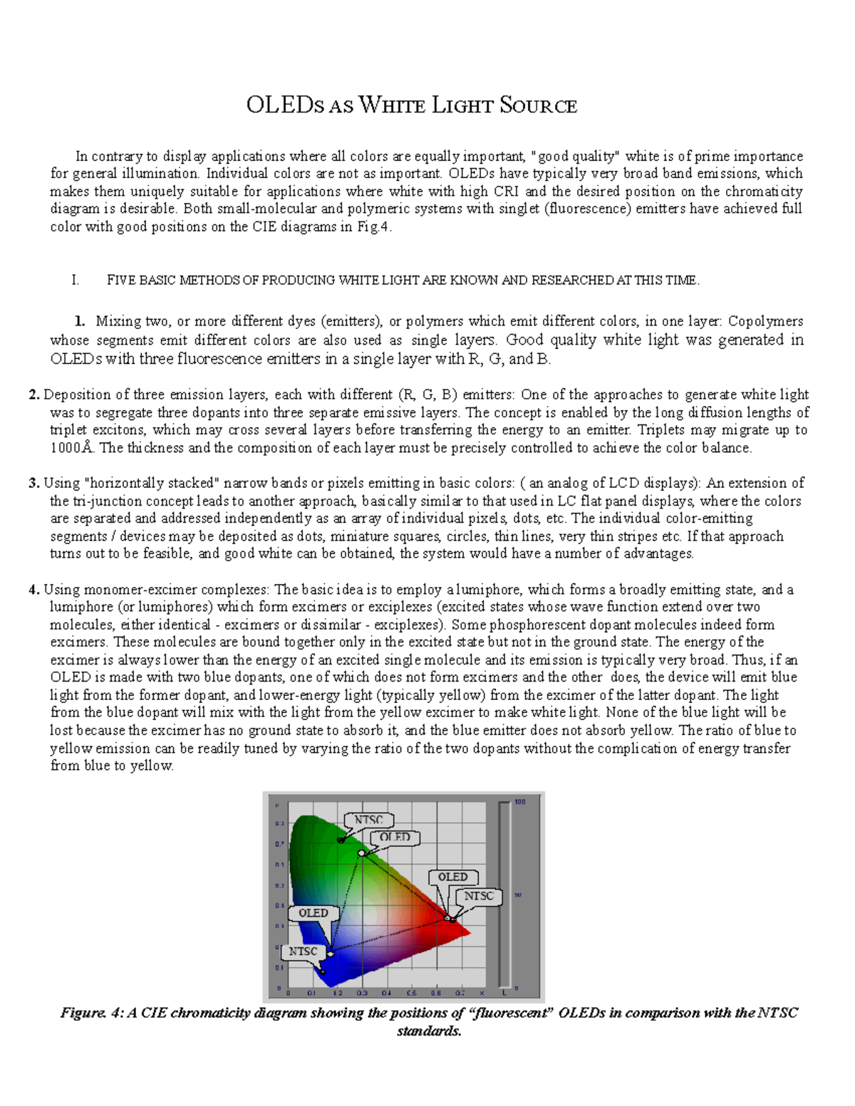 OLED'S AS White Light Source - OLEDS AS WHITE LIGHT SOURCE In contrary ...