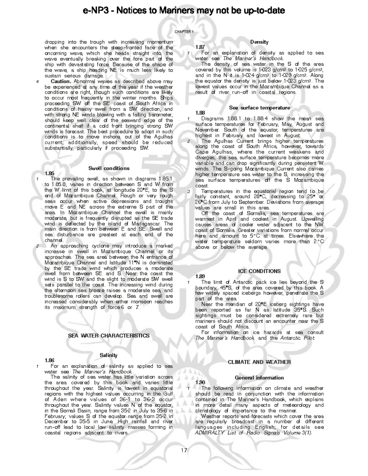 E-NP3 Caution - defe - CHAPTER 1 17 dropping into the trough with ...
