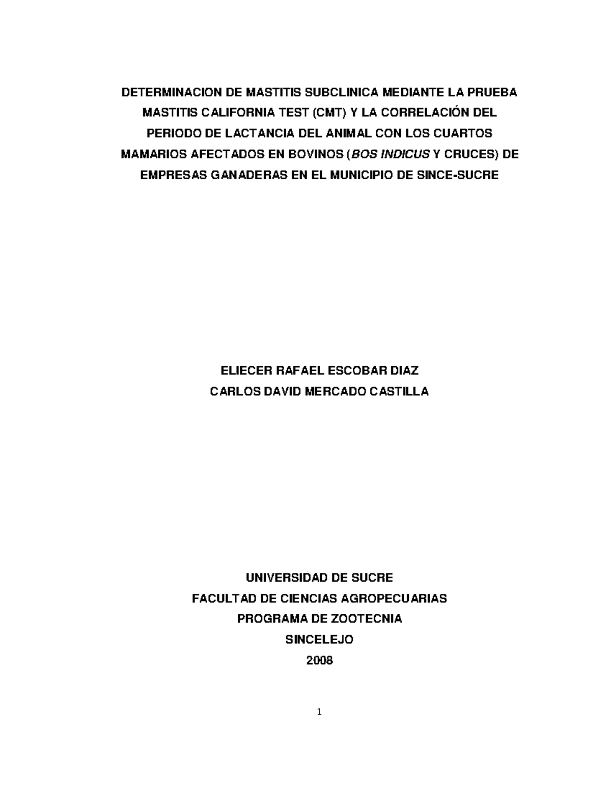Glandula mamaria y cmt - apuntes - DETERMINACION DE MASTITIS SUBCLINICA ...