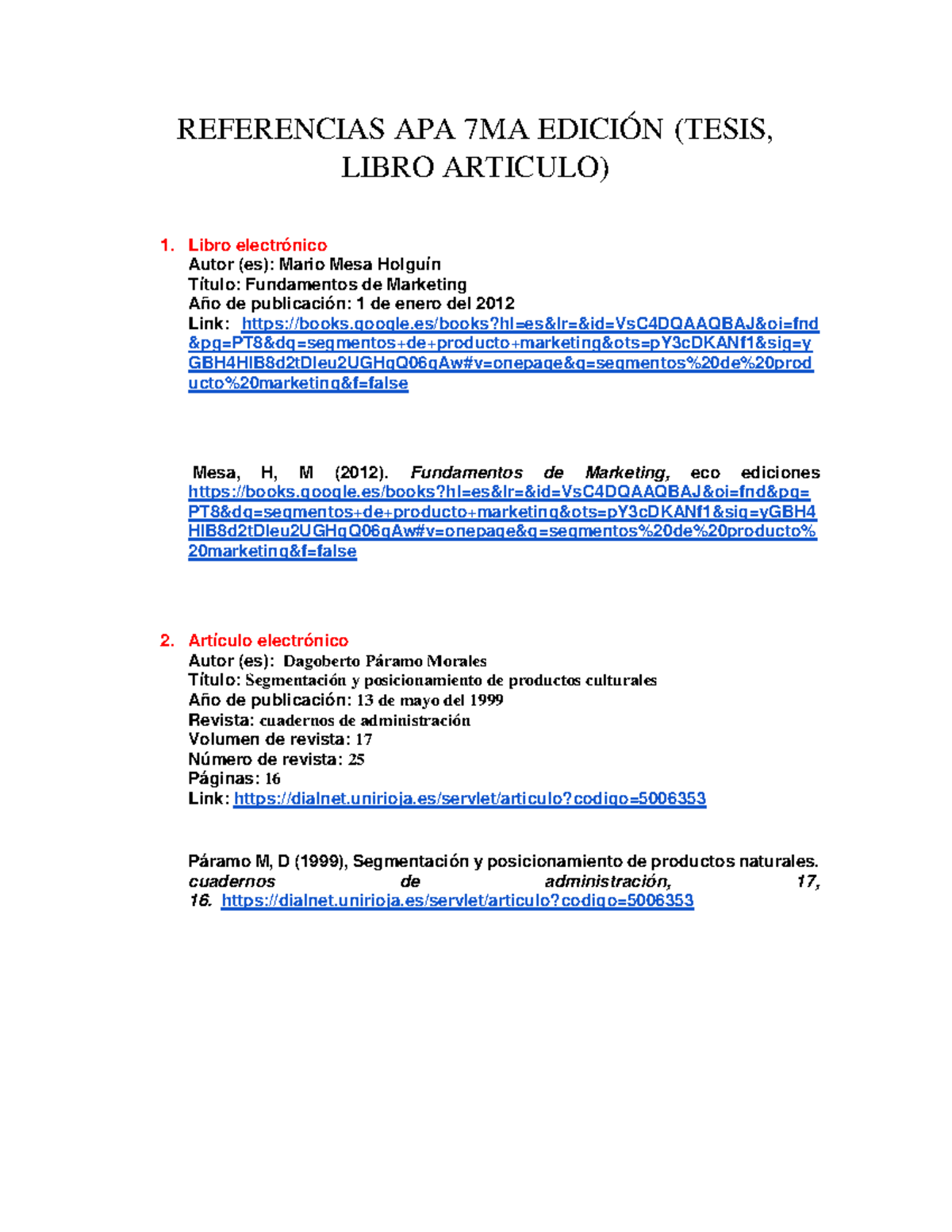 Referencias APA 7MA Edición - REFERENCIAS APA 7MA EDICIÓN (TESIS, LIBRO ...