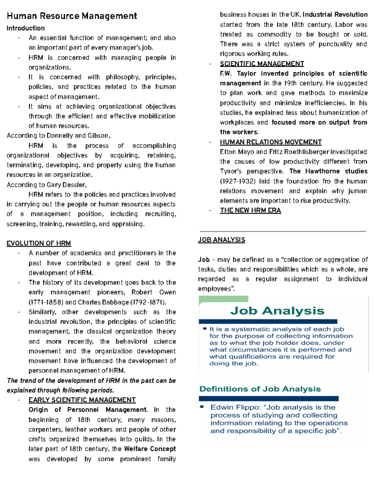 Human Resource Management - Human Resource Management Introduction - An ...