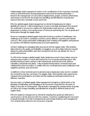 International trade and investment - It plays a significant role in the ...