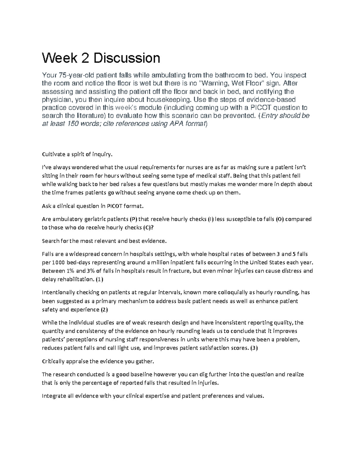 Week 2 Discussion - Warning: TT: undefined function: 32 Warning: TT: undefined function: 32 Week ...