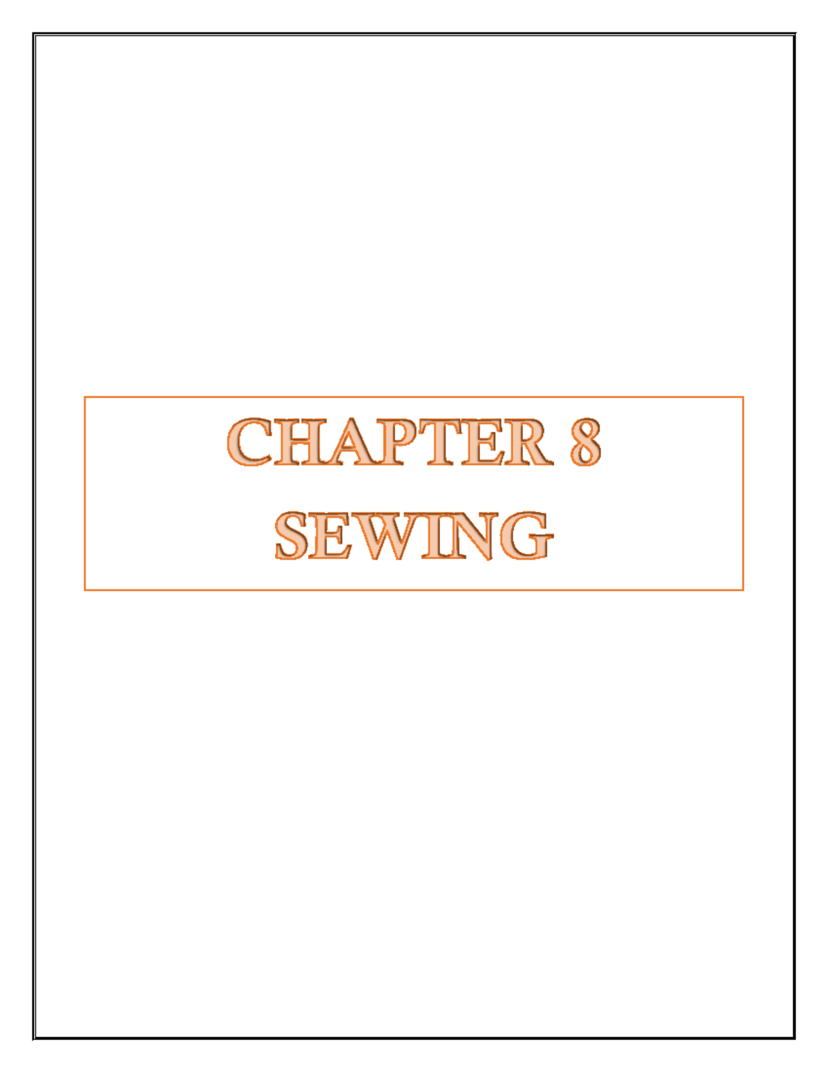 9.Sewing Section (Final) - 8 Introduction In the apparel industry ...