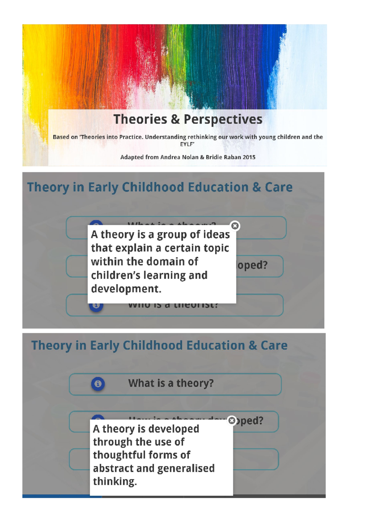 Week 2 Lecture - ECE6009 - Developmental Theory Piaget 1 Erikson 2 ...