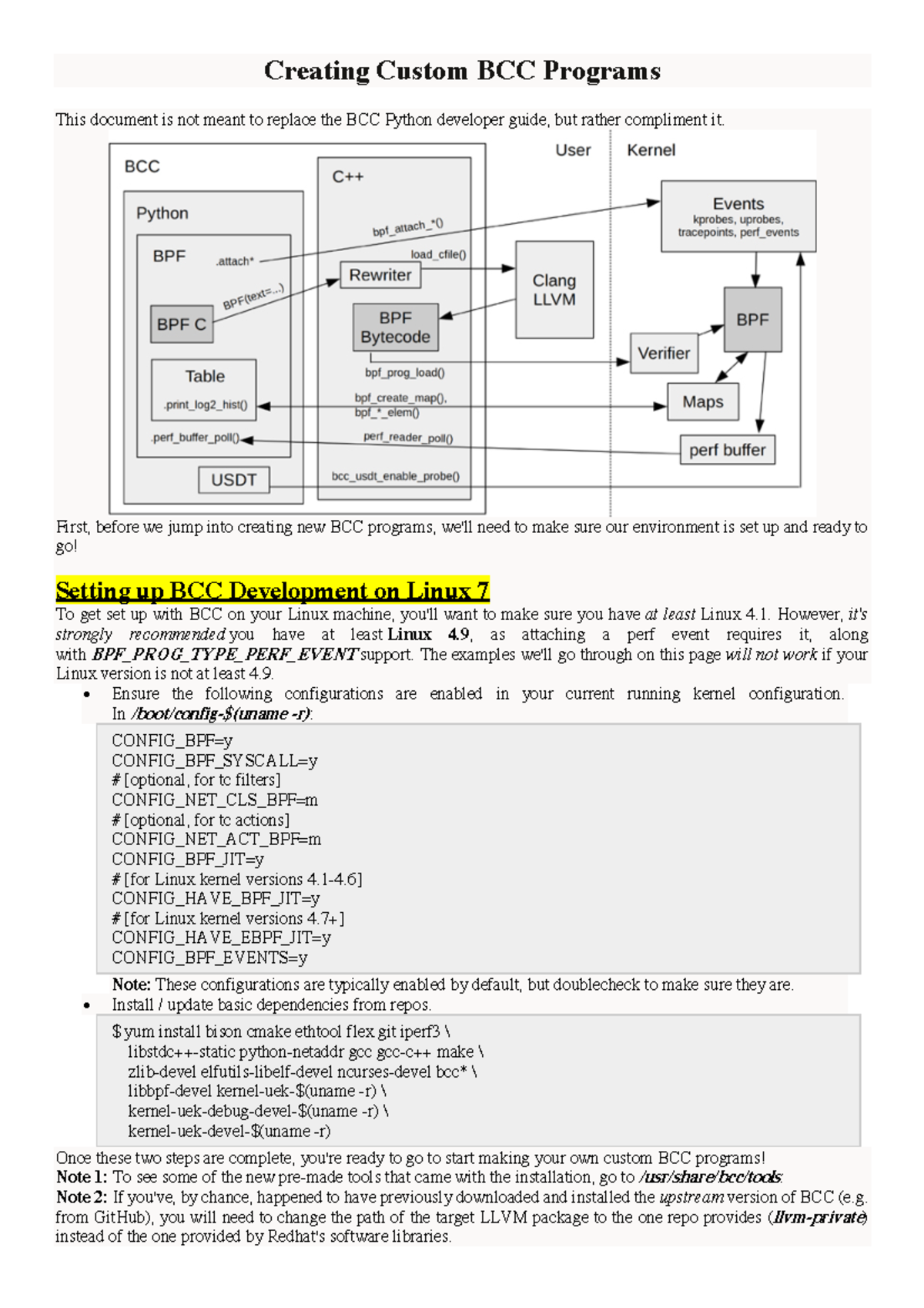 Devloping Custom BCC Programs - This document is not meant to replace the BCC Python developer ...