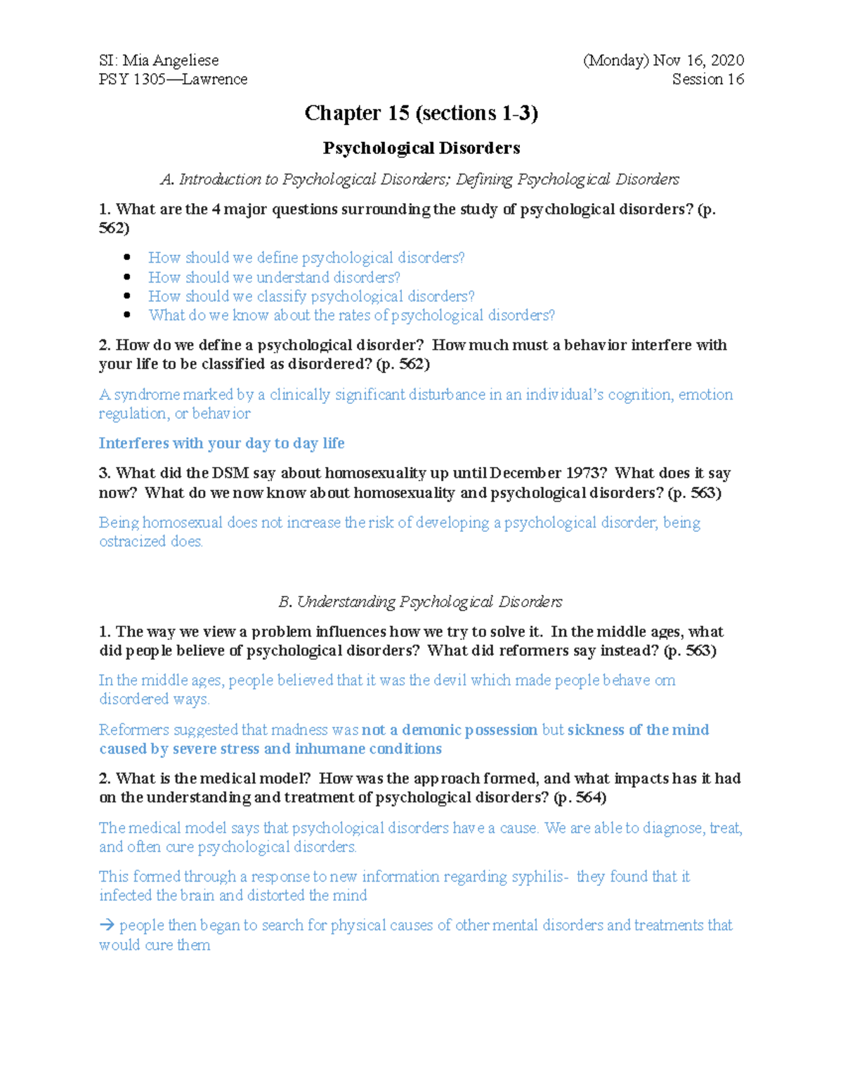 Ch15 (sec 1-3) Pre-Session Worksheet (M Nov 16) - PSY 1305 - Baylor ...