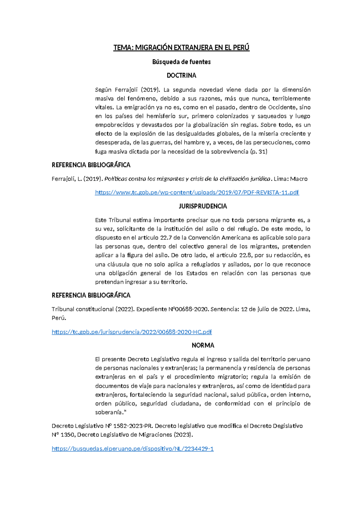 S02.s2 - Tarea Sistema de citas APA - TEMA: MIGRACIÓN EXTRANJERA EN EL ...