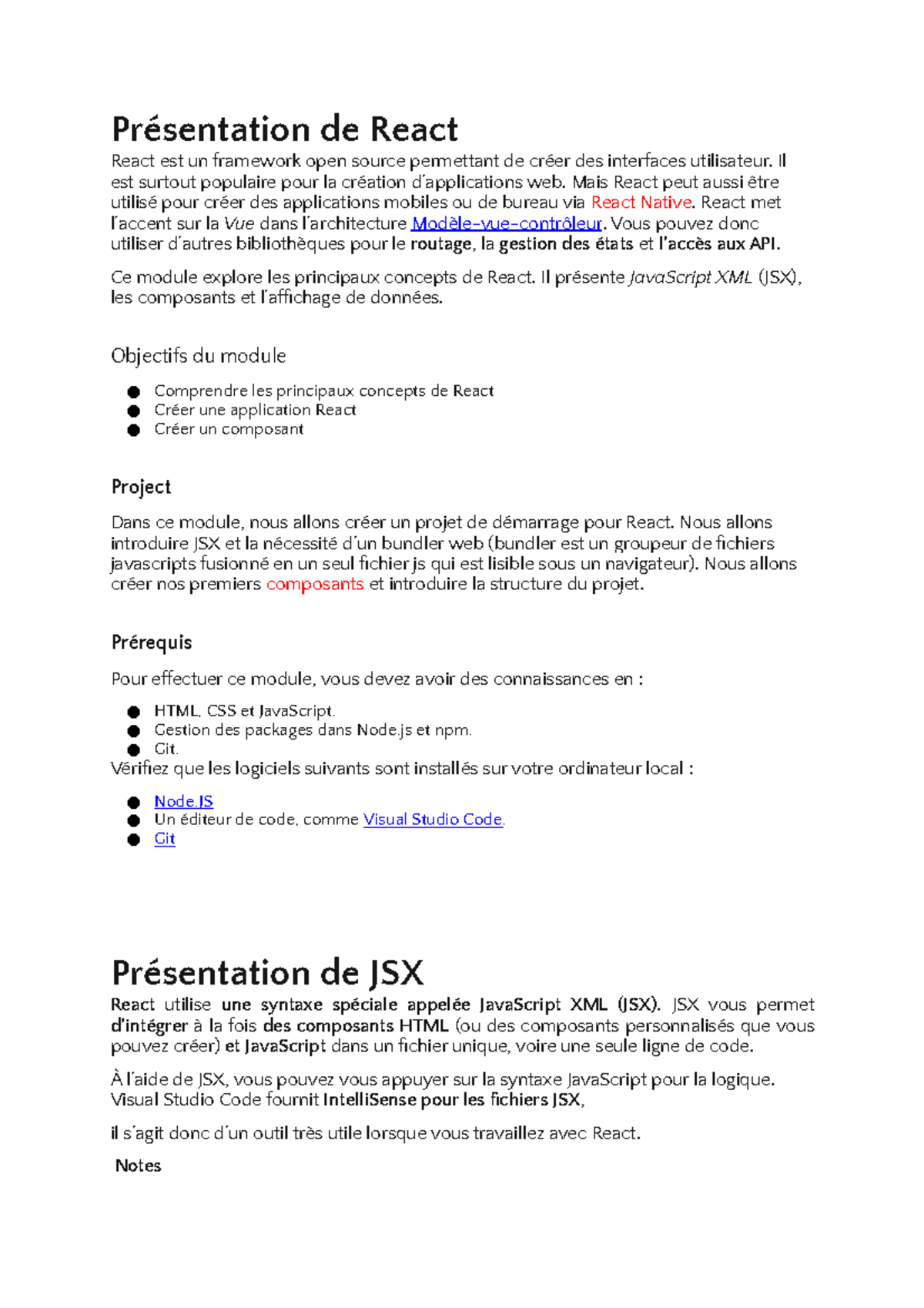 Création de vos premières applications web avec React - Présentation de ...