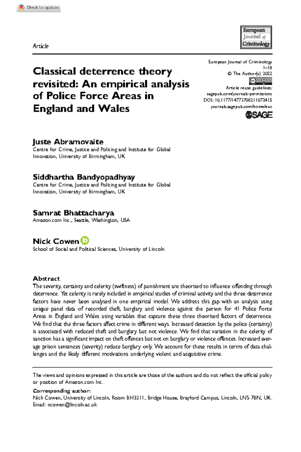Deterent read - Tips - Classical deterrence theory revisited: An ...