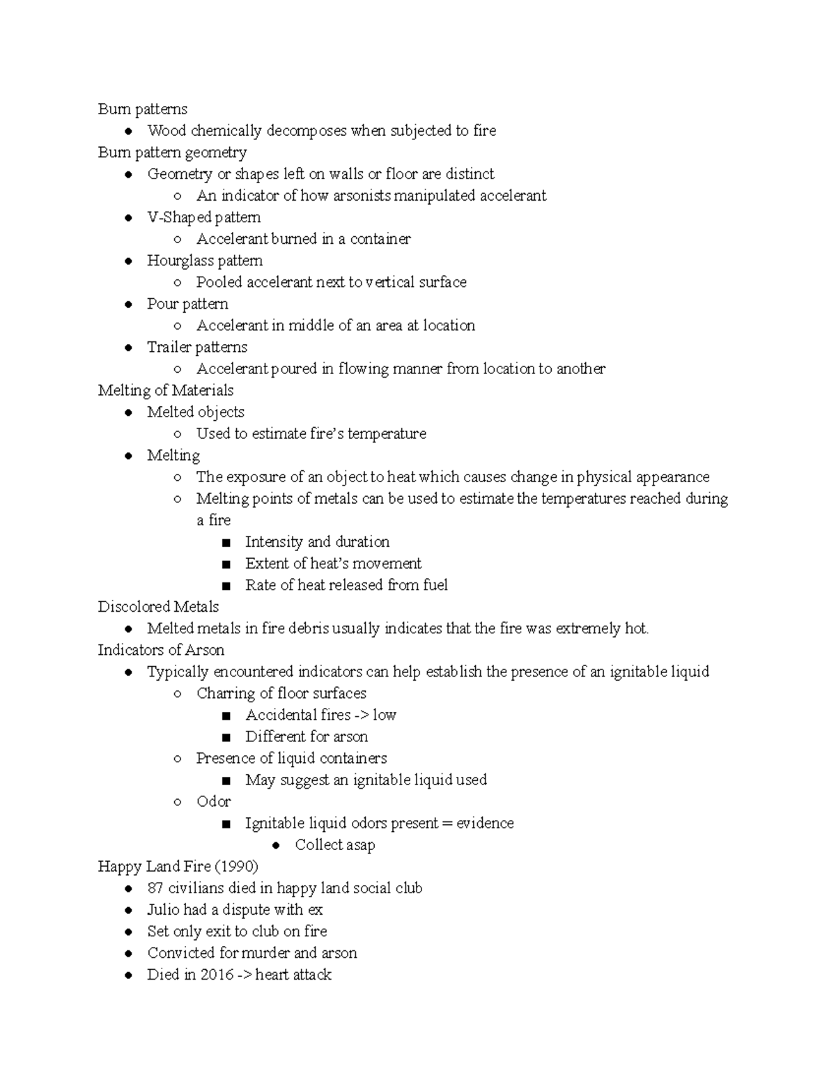 FS 4%2F17%2F18 - Bolten - Burn patterns Wood chemically decomposes when ...