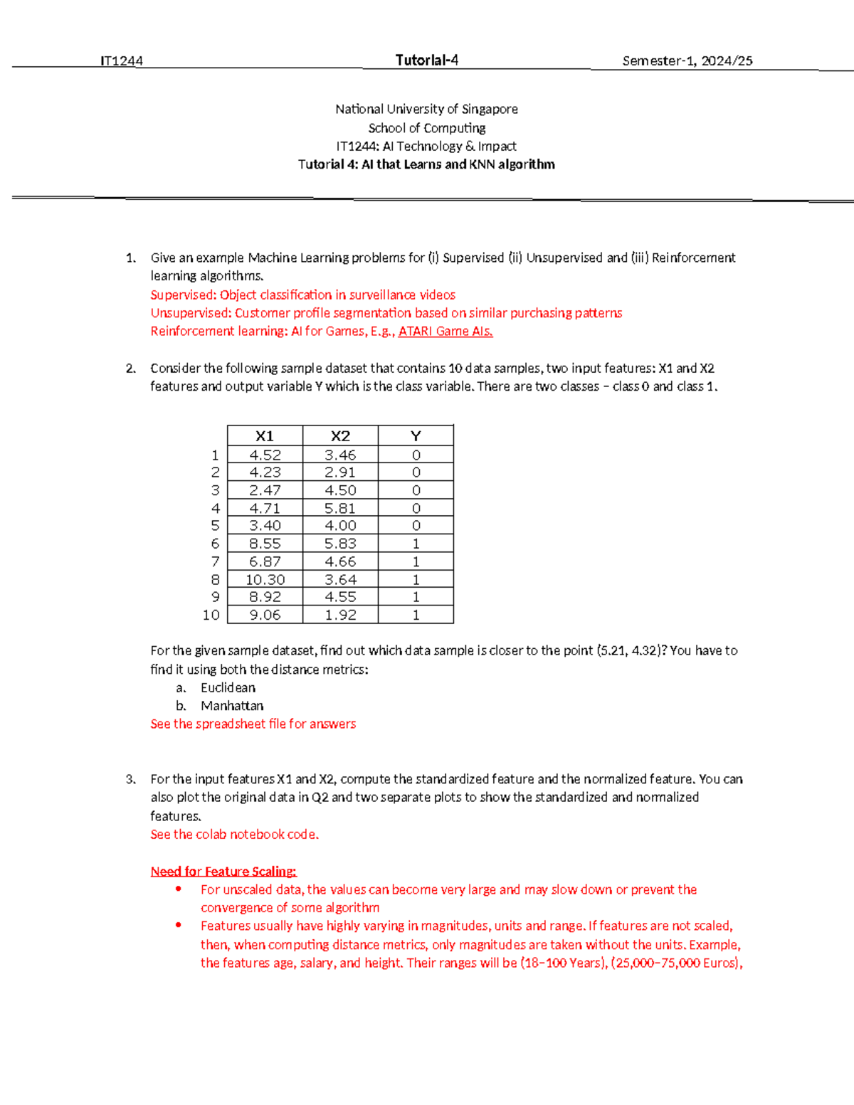 Tutorial-4 (Sol) - Tutorial Solution - IT1244 Tutorial-4 Semester-1 ...